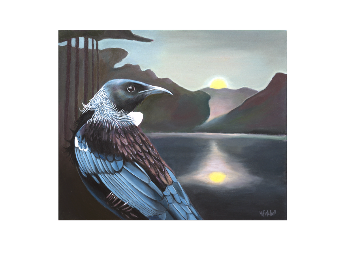 Original Tui painting available – Margaret Petchell Artist